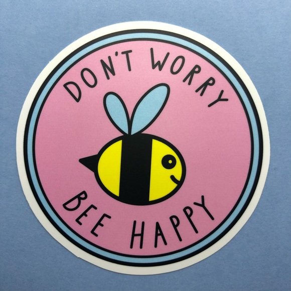 Accessories | 110 Dont Worry Be Happy Sticker Vsco | Poshmark